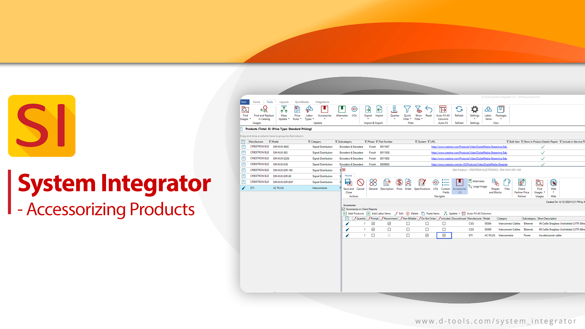 System Integrator - Accessorizing Products